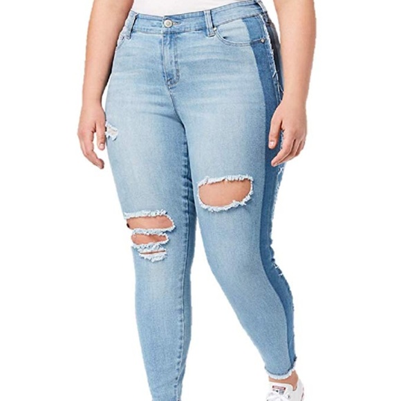 Celebrity Pink | Jeans | Celebrity Pink Jeans Skinny Ripped 2 Tone Mid ...